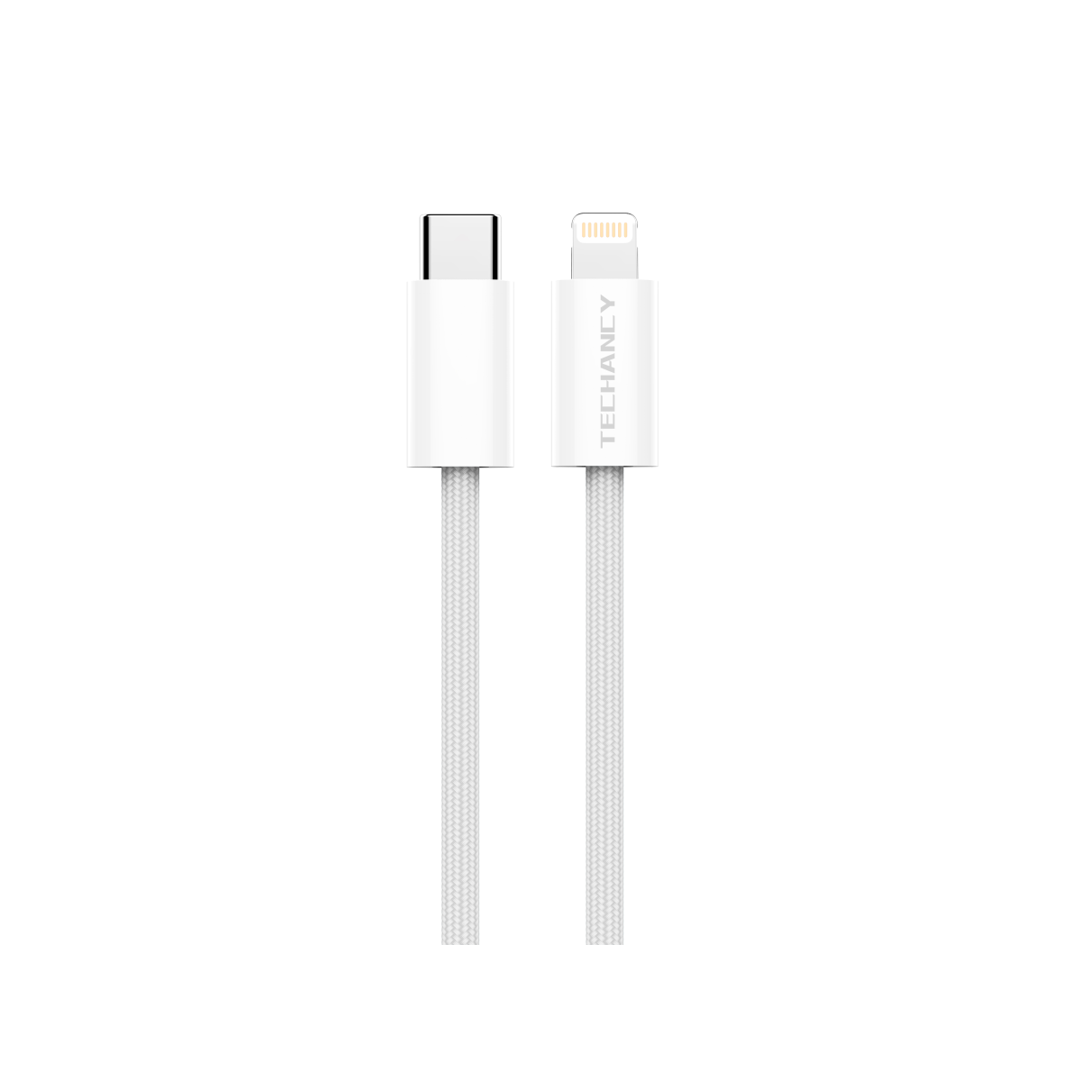 Techancy PD Data Cable TB1764, 25W, 1m white, USB-C to Lightning ...